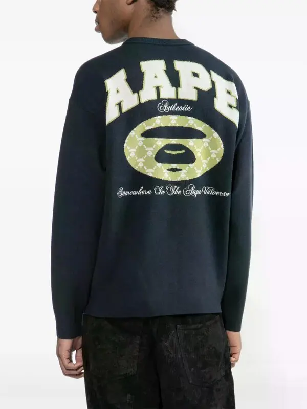 AAPE BY *A BATHING APE Logo-printed Sweatshirt - Blue