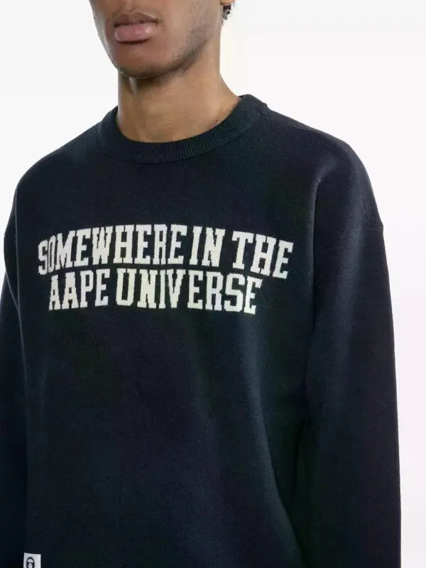 AAPE BY *A BATHING APE Logo-printed Sweatshirt - Blue