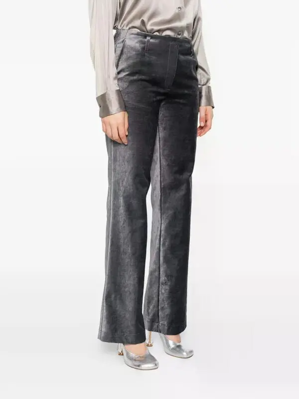 FORTE_FORTE Velvet Trousers - Grey