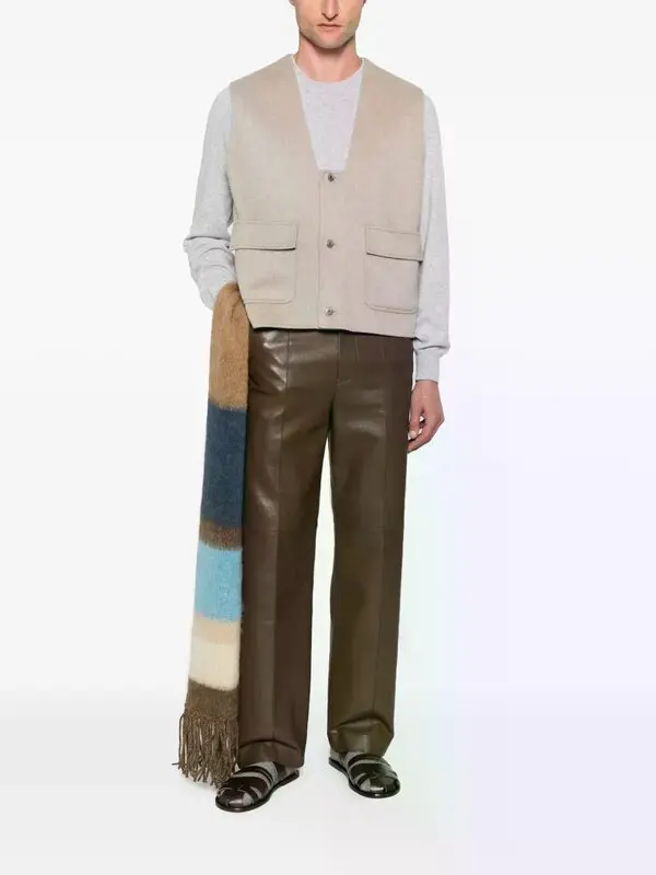 Nanushka Flap-pockets Cropped Gilet