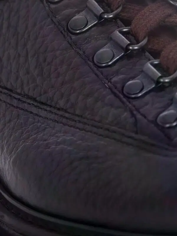 DOUCAL'S Textured Lace-up Shoes