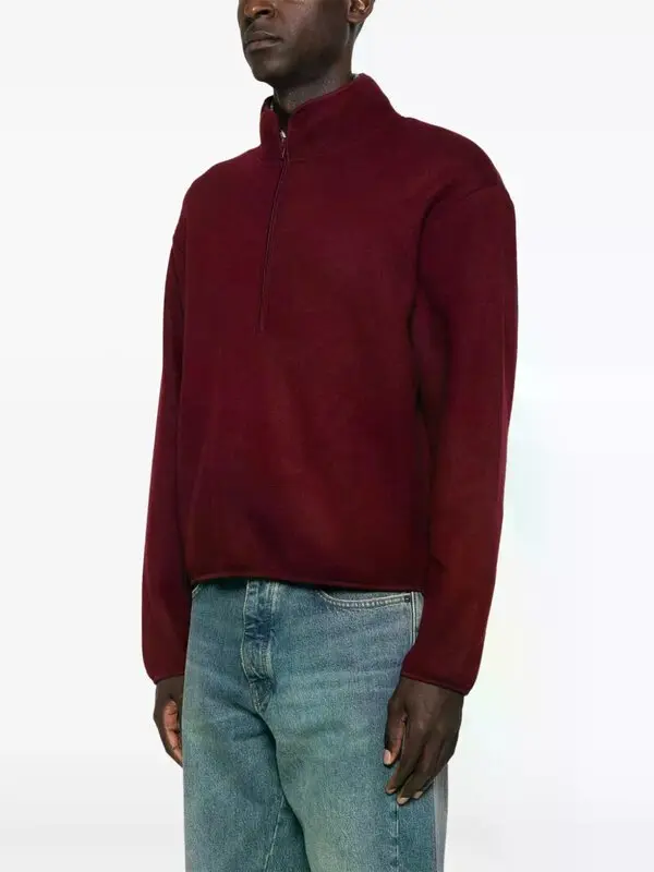 SUNFLOWER Mock-neck Zip Sweatshirt