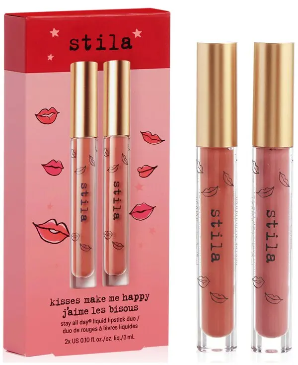 STILA Kisses Make Me Happy Stay All Day Liquid Lipstick Duo - No Color