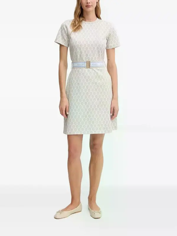JOOP! Cornflower-print Belted Mini Dress