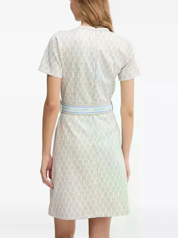 JOOP! Cornflower-print Belted Mini Dress
