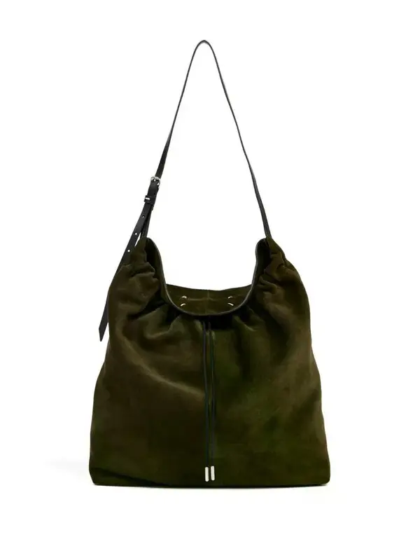 MAISON MARGIELA Suede Drawstring Shoulder Bag