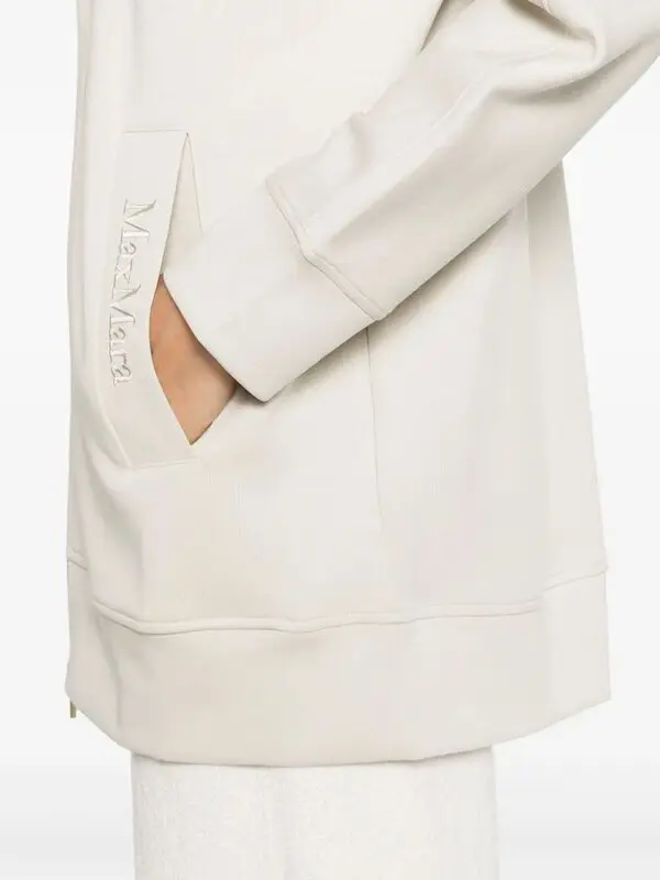 Max Mara Giacca In Jersey - Bianco Avorio