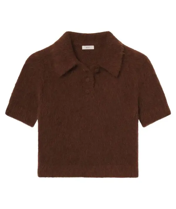 A.L.C. Gio Alpaca Polo Top