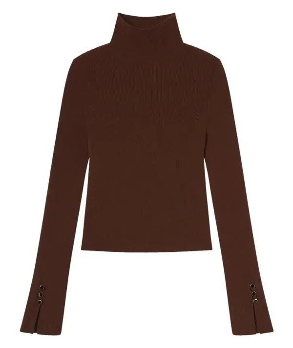 A.L.C. Jett Knit Merino Turtleneck Top