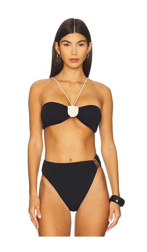 VIX PAULA HERMANNY Yara Bandeau Bikini Top - Firenze Black