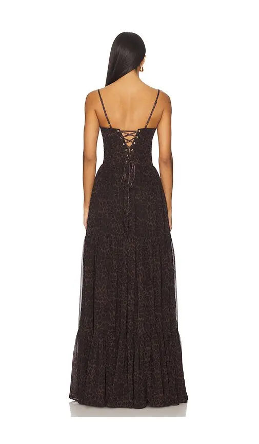 V. CHAPMAN Gwen Gown - Dark Leopard