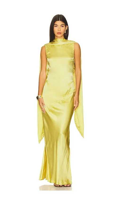 YELLOW THE LABEL Nina Silk Dress