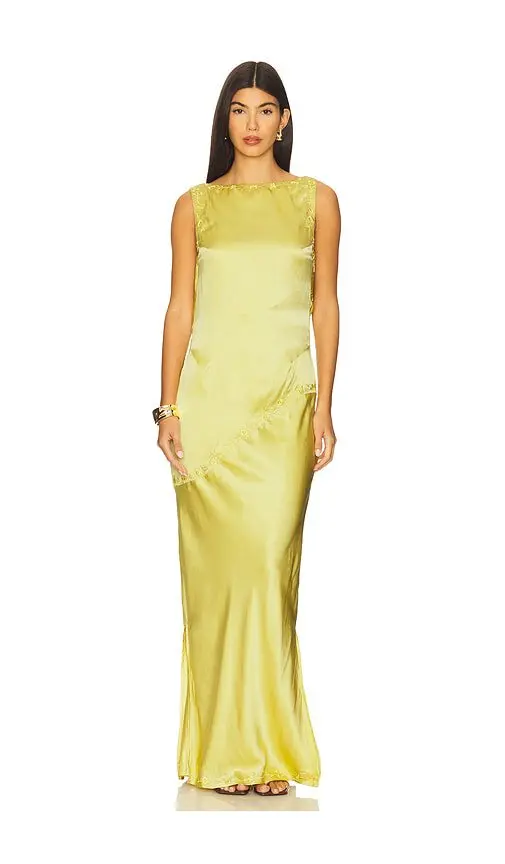 YELLOW THE LABEL Nina Silk Dress