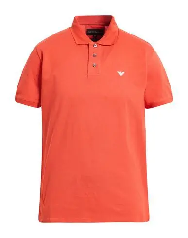 Emporio Armani Polo Shirt Size Cotton - Tomato Red