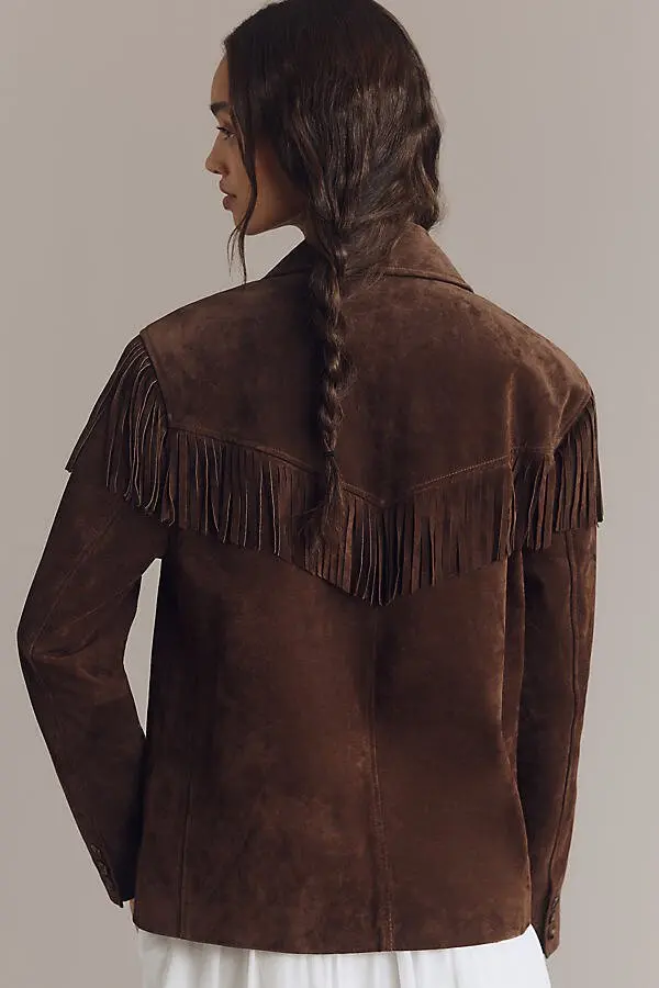 Blanknyc Fringe Suede Jacket