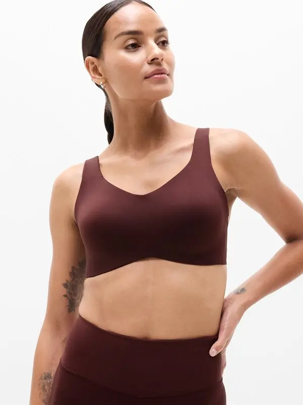 Athleta Stride Lite Bra - Garnet