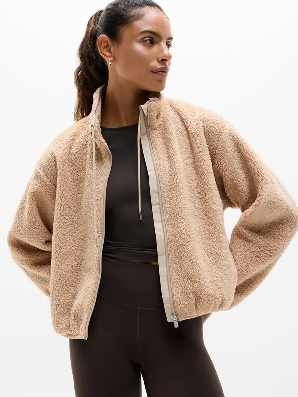Athleta Fleece Jacket - Sahara