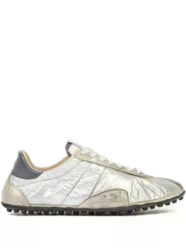 MAISON MARGIELA Metallic Low-top Sneakers - Silver