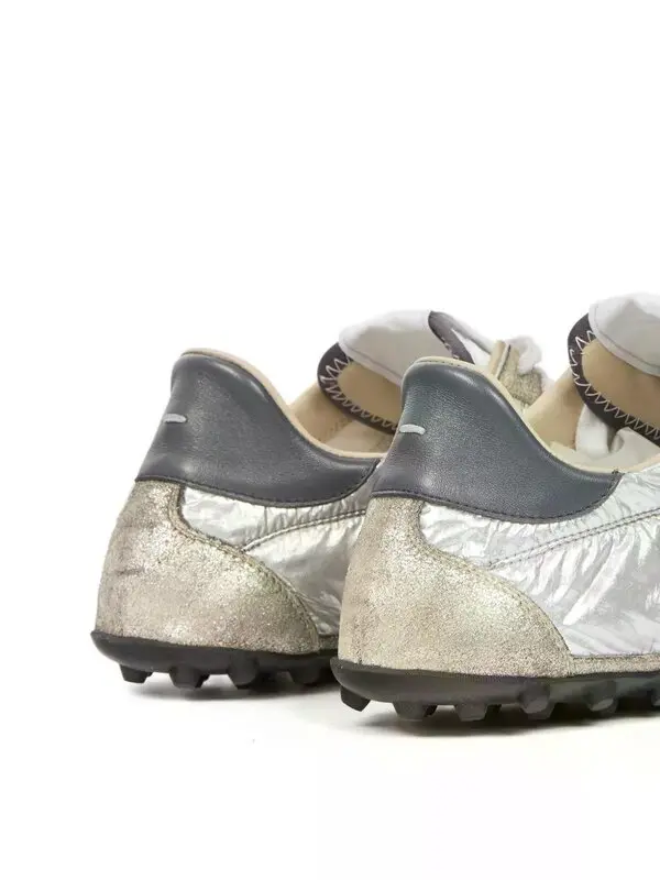 MAISON MARGIELA Metallic Low-top Sneakers - Silver