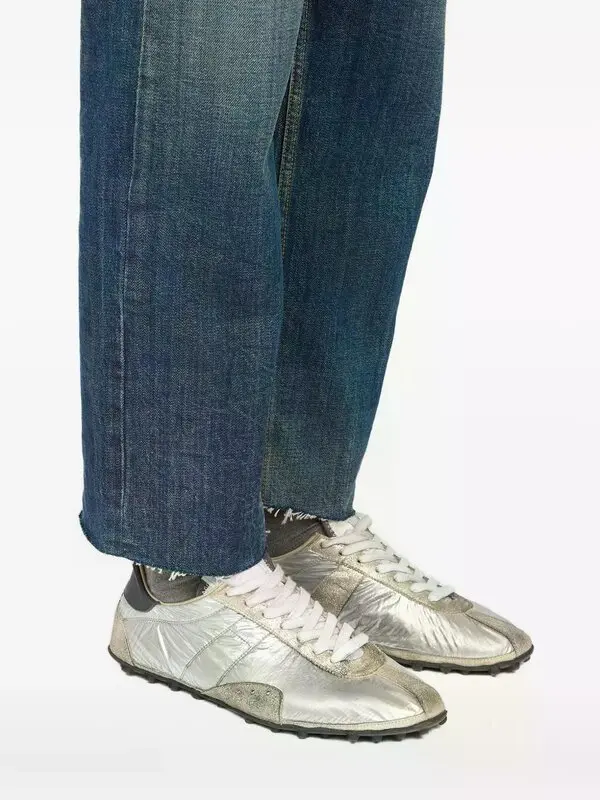 MAISON MARGIELA Metallic Low-top Sneakers - Silver