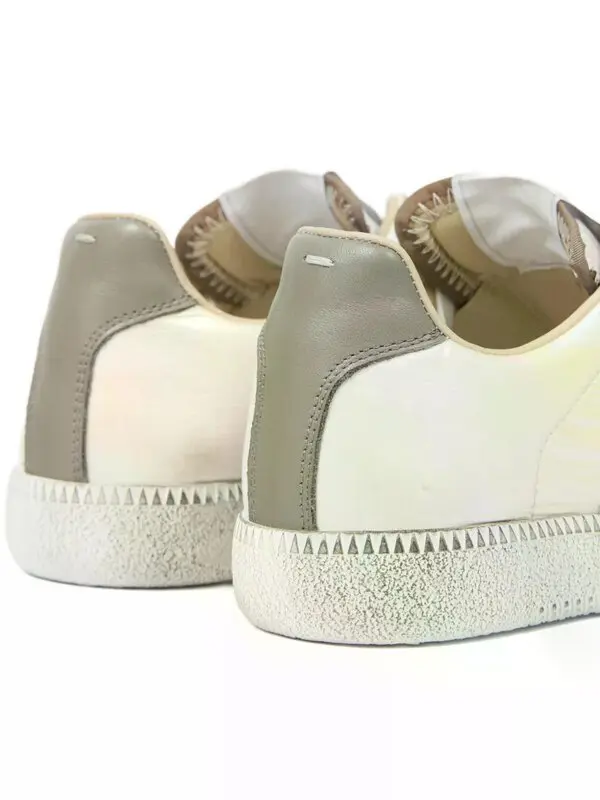 MAISON MARGIELA Metallic Panelled Sneakers - Neutrals