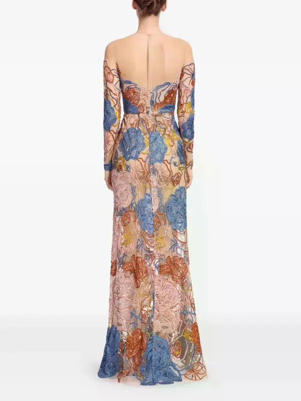 sachin and babi light blue dress Sleeveless Mesh High Neck, Willow Maxi Dress in Chocolate, Size L, for GNO/Date Night or Prom & Homecoming main image 1