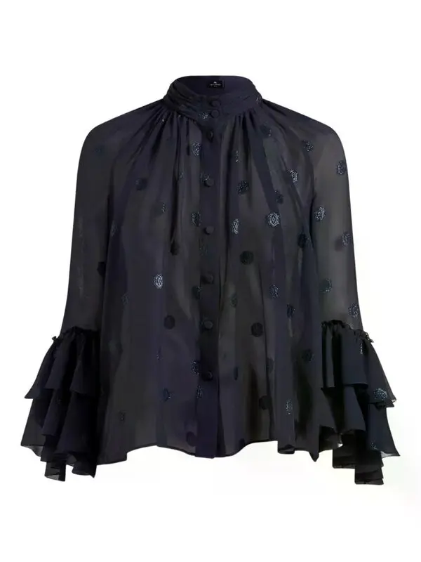 Etro Ruffled Georgette Shirt