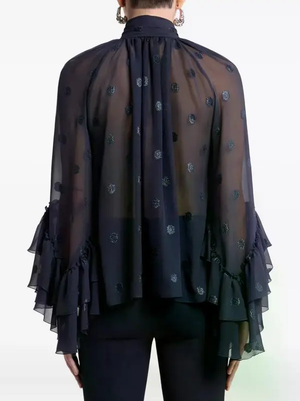 Etro Ruffled Georgette Shirt