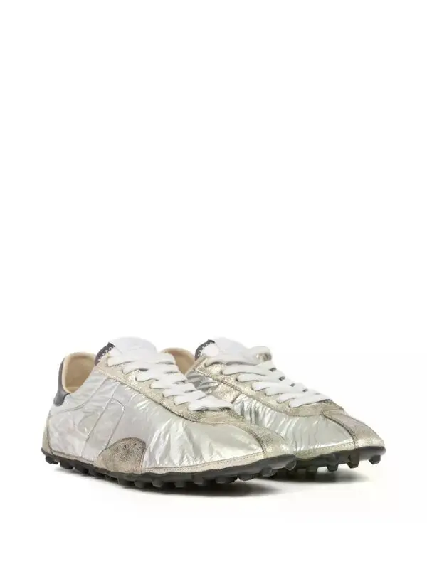 MAISON MARGIELA Metallic Low-top Sneakers - Silver