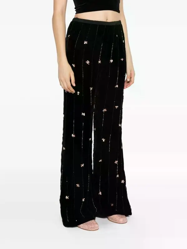 FORTE_FORTE Embellished Velvet Trousers