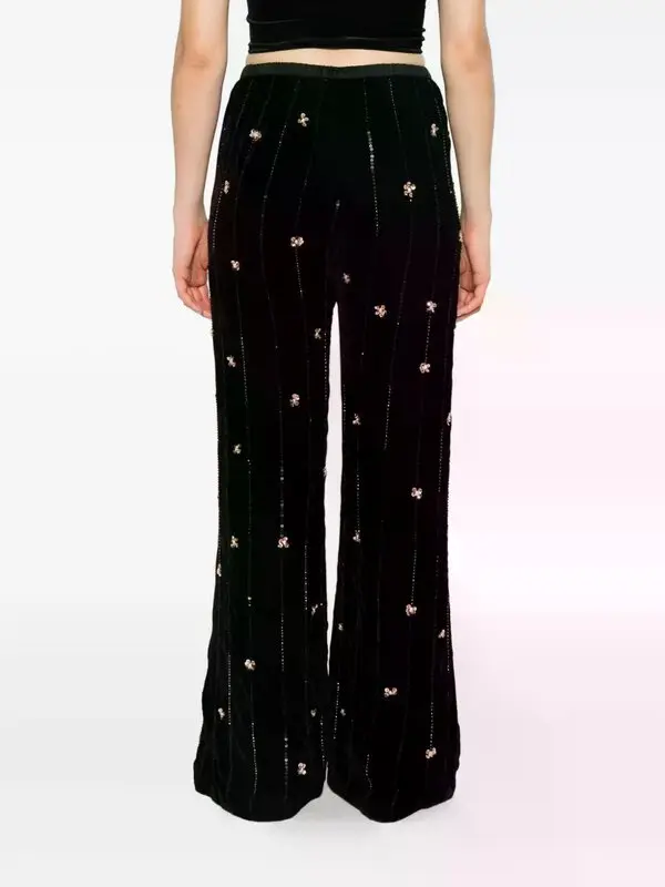 FORTE_FORTE Embellished Velvet Trousers