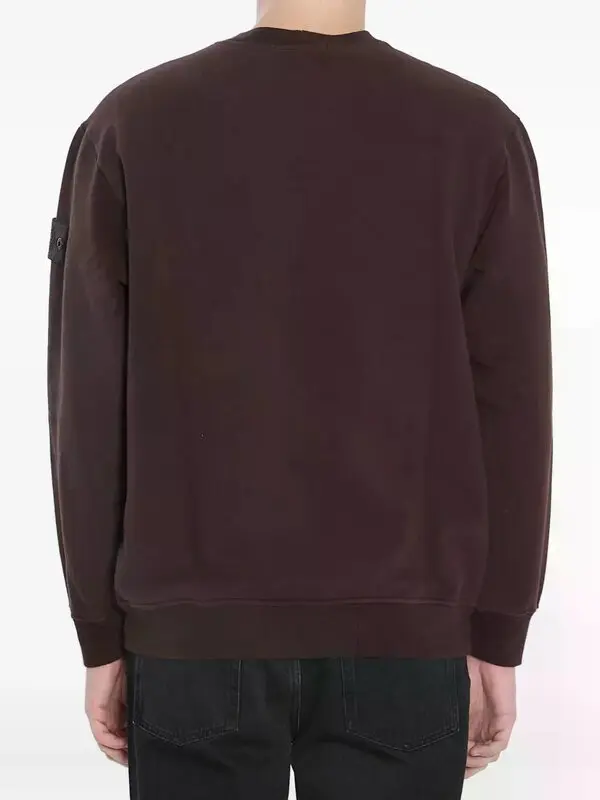 Stone Island Logo-patch Ribbed Sweatshirt