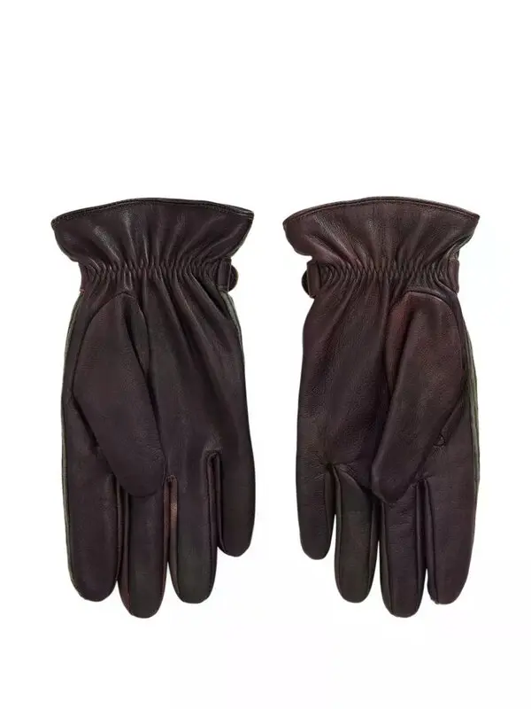 Polo Ralph Lauren Leather Corduroy Gloves - Brown