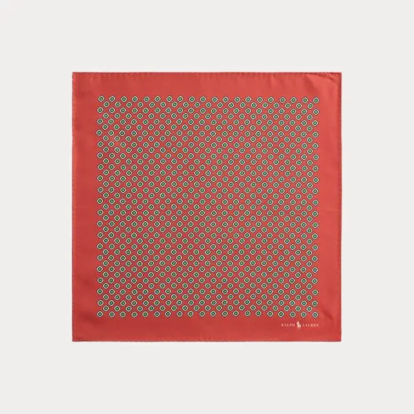 Ralph Lauren Neat Silk Twill Pocket Square - Canvas Pink