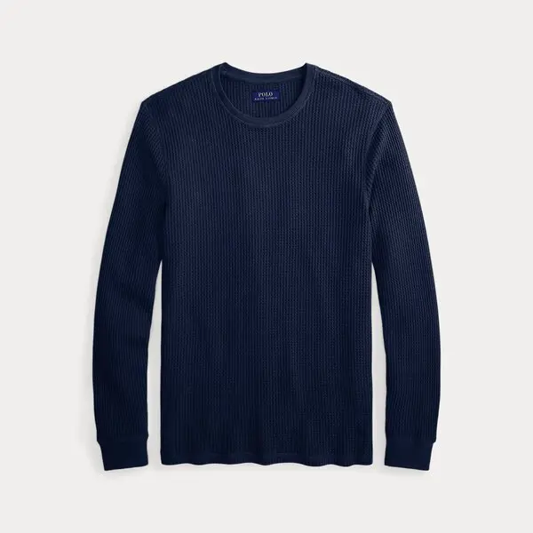Ralph Lauren Thermal-knit Sleep Shirt - Cruise Navy