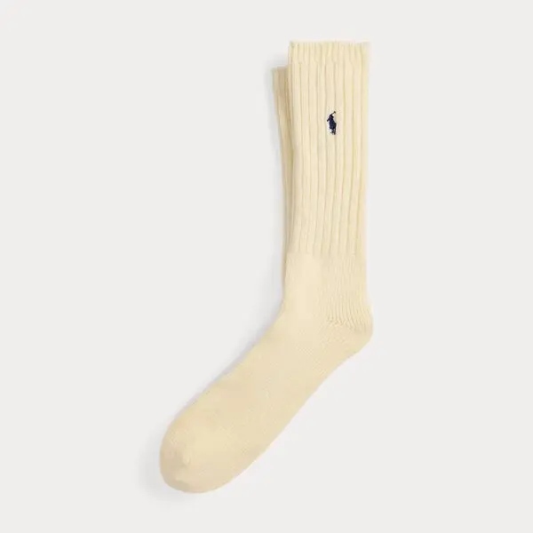 Ralph Lauren Ribbed Wool-blend Socks - Ivory