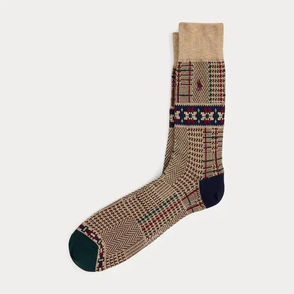 Ralph Lauren Patterned Trouser Socks - Camel