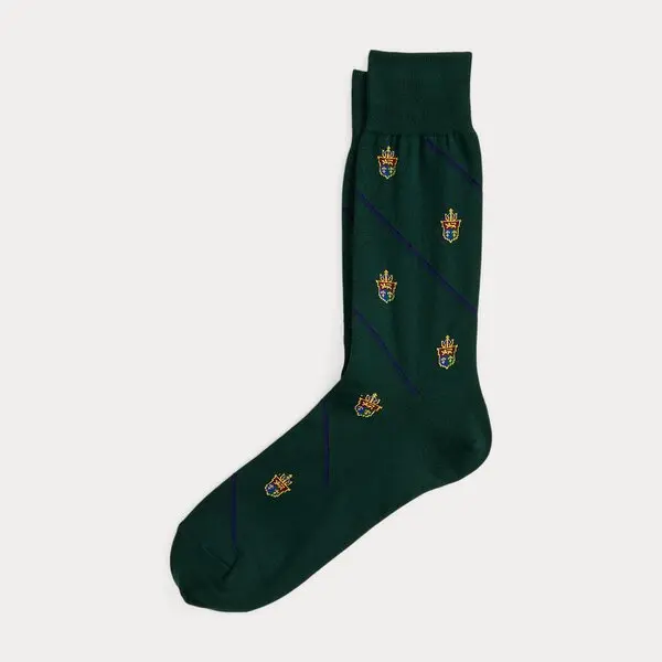 Ralph Lauren Crest Cotton-blend Trouser Socks - Green
