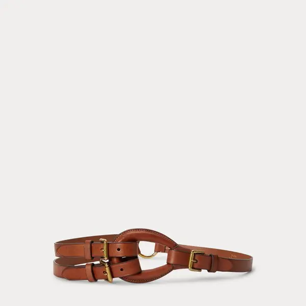 Ralph Lauren Equestrian Leather Belt - Cuoio