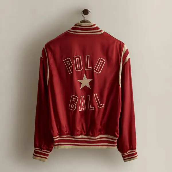 Ralph Lauren 1993 Polo Ball Satin Jacket - Red | Editorialist