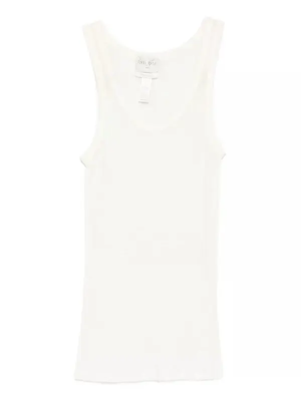 FORTE_FORTE Ribbed Tank Top - Neutrals