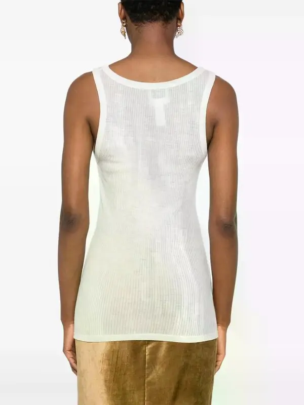 FORTE_FORTE Ribbed Tank Top - Neutrals