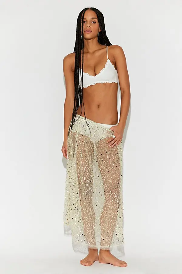 Free People Intimately Shine On Half Slip - Limelight Combo