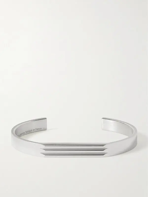Le Gramme Godron 21g Recycled Sterling Cuff - Silver