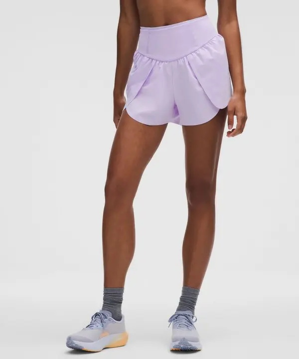 Lululemon Go Further Super-high-rise Split Short 3 - Lavender Frost