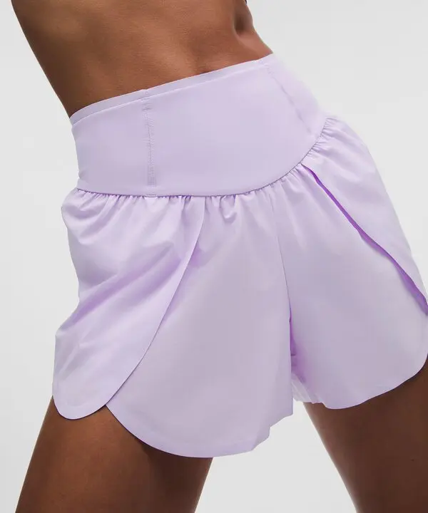 Lululemon Go Further Super-high-rise Split Short 3 - Lavender Frost