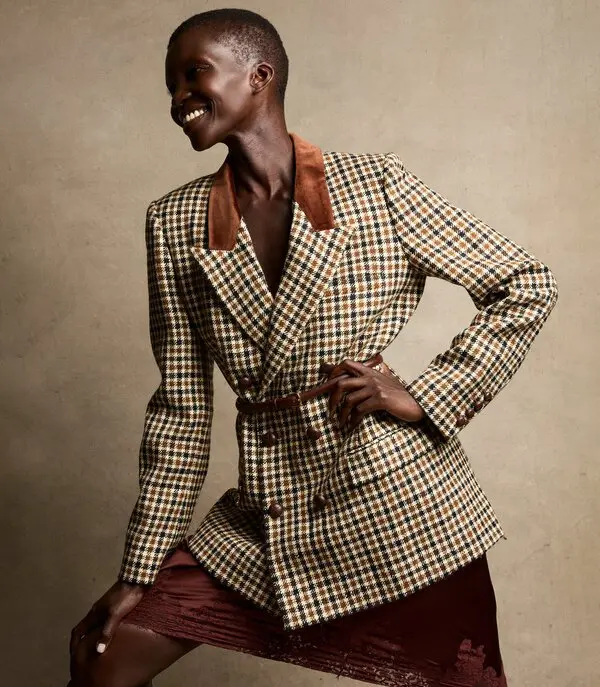 DÔEN Duccio Houndstooth Blazer