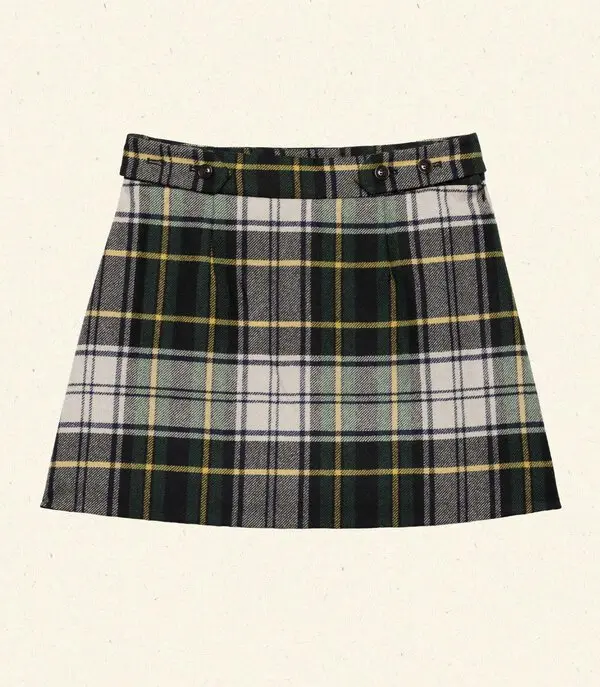 DÔEN Chieri Plaid Mini Skirt