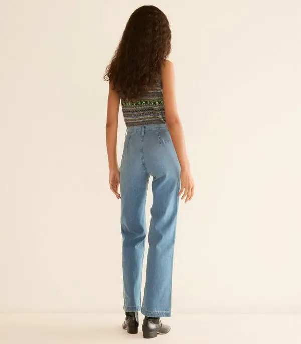 DÔEN High-waisted Wide Leg Jean