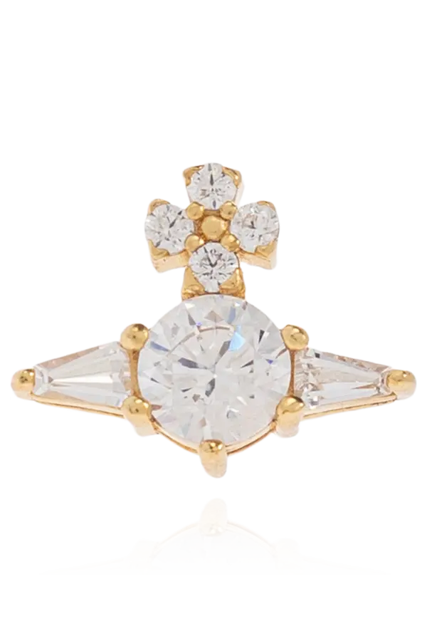 VIVIENNE WESTWOOD Earrings With Crystals - Gold